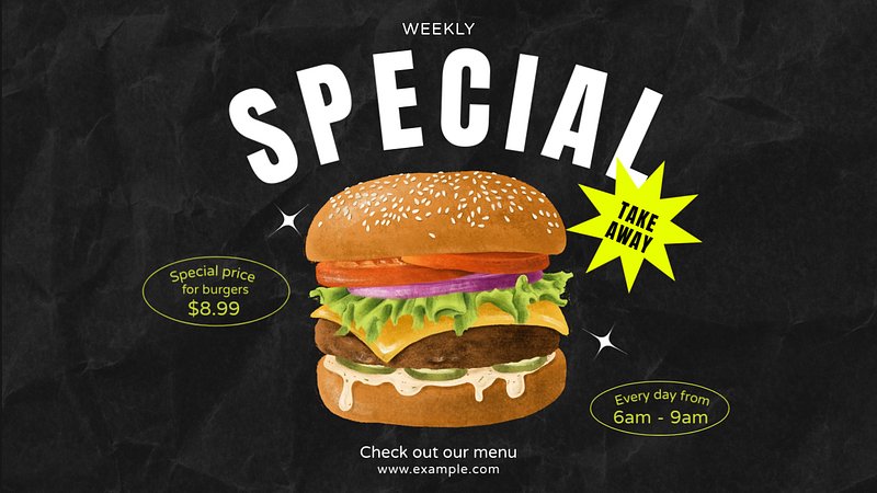 Weekly special poster template | Free Photo - rawpixel