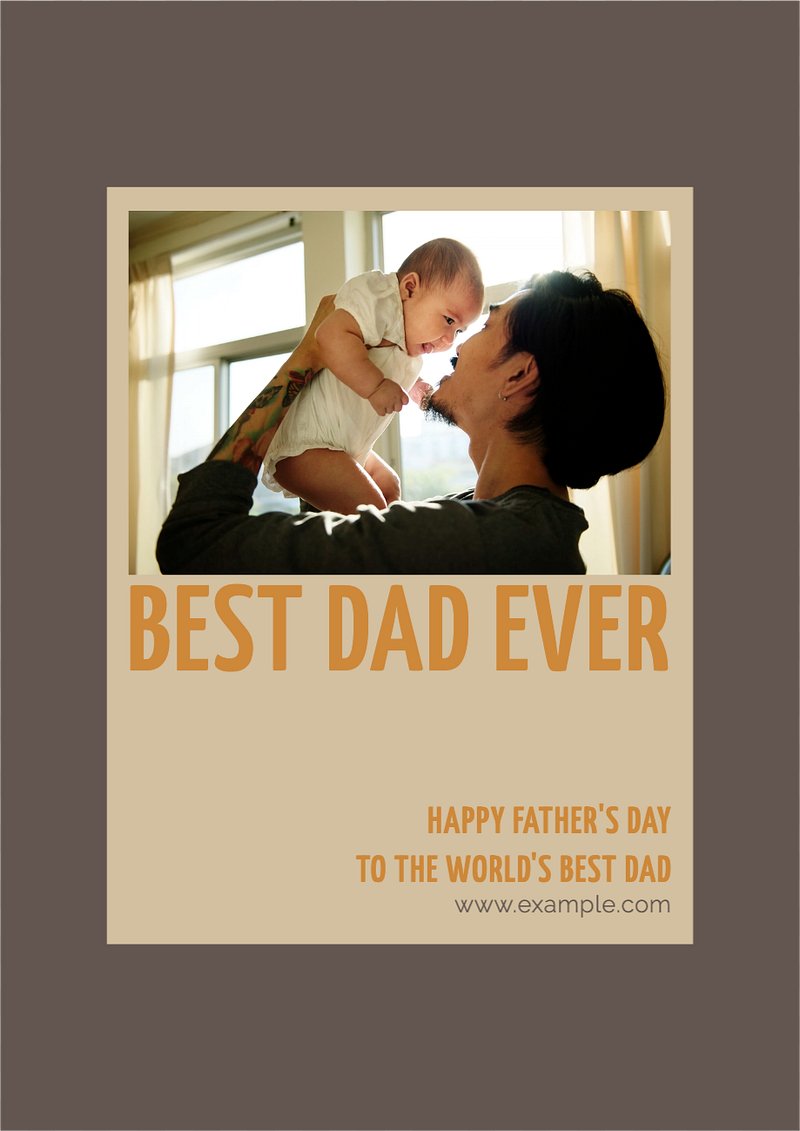 Best dad ever poster template | Premium Editable Template - rawpixel