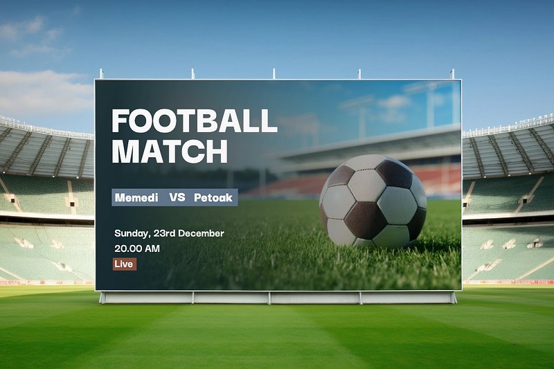 Editable stadium sign mockup billboard | Premium Mockup Generator ...