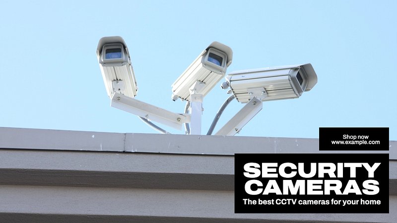 CCTV poster template | Free Photo - rawpixel