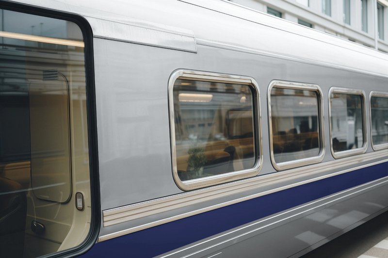 Train editable mockup, realistic vehicle | Premium Mockup Generator ...