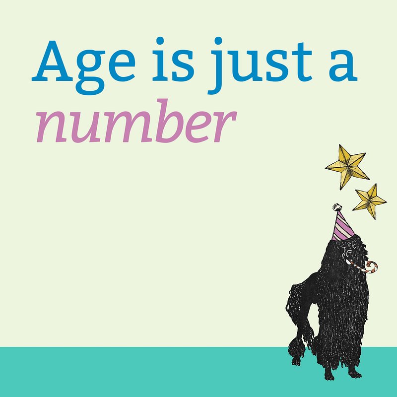 Age is just number stripe | Premium Vector - rawpixel
