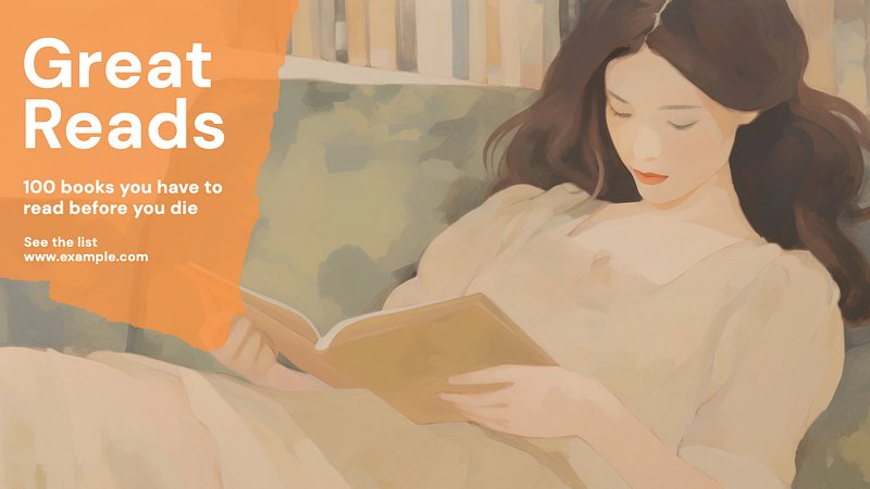 Great reads blog banner template | Premium Editable Template - rawpixel