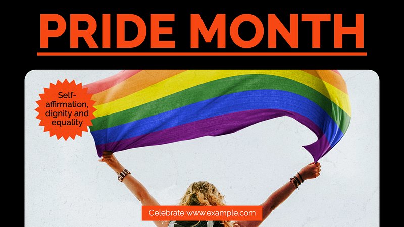 Pride month blog banner template | Free Editable Template - rawpixel