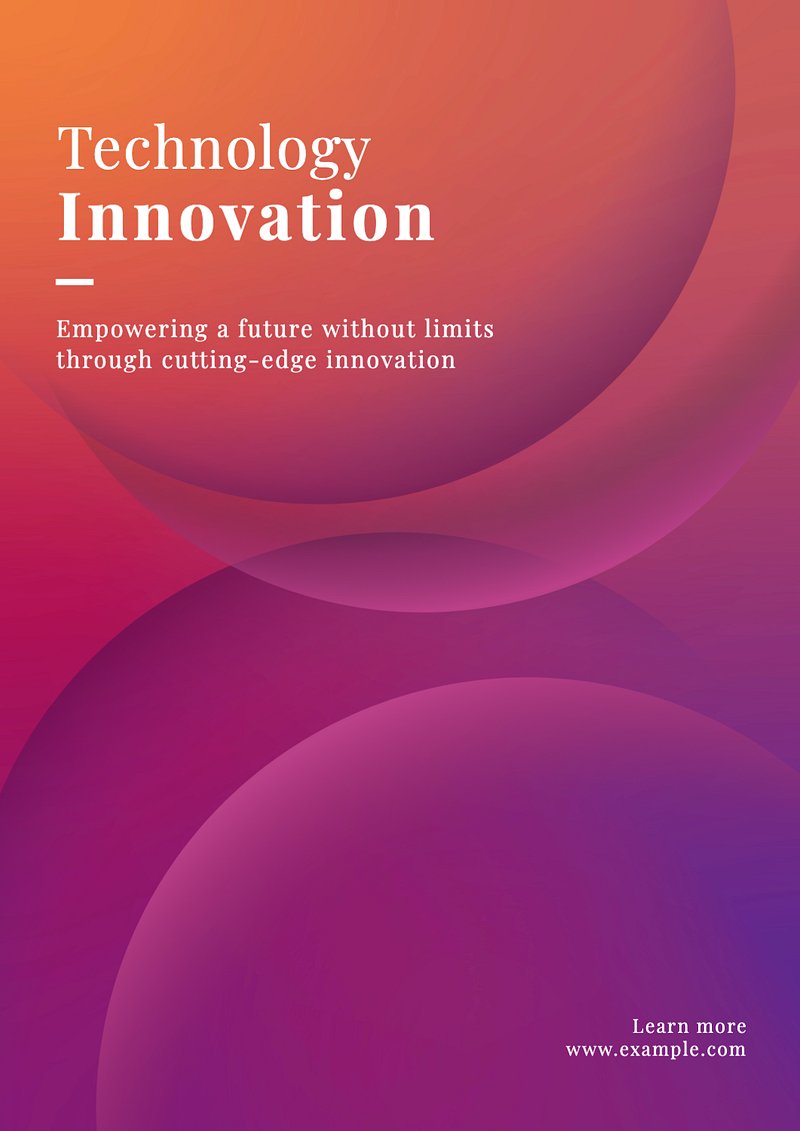 Digital technology business gradient poster | Free Editable Template ...