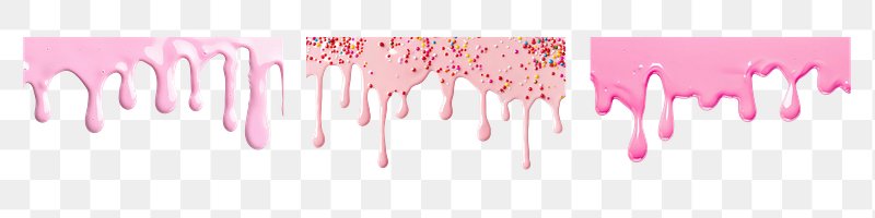 PNG melting strawberry milk border | Free PNG - rawpixel