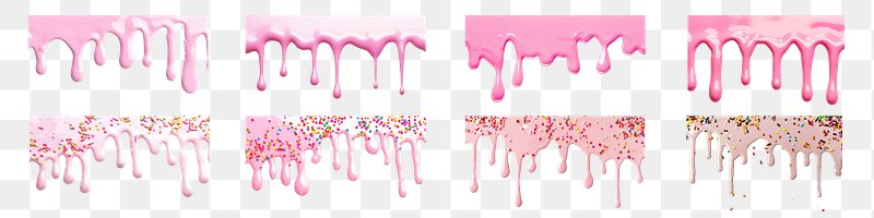 PNG melting strawberry milk border | Premium PNG - rawpixel