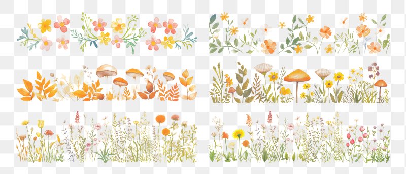 Mushroom Divider PNG Images | Free Photos, PNG Stickers, Wallpapers ...