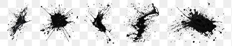 Black ink splatter designs, element | Premium Vector - rawpixel