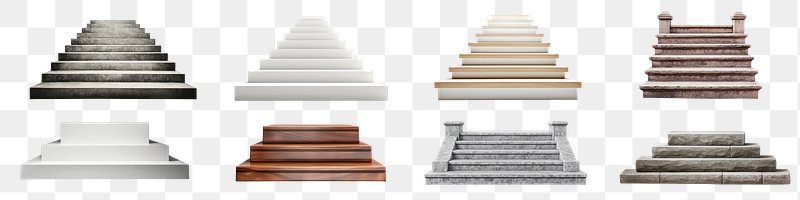 PNG Stone staircases varied textures | Premium PNG - rawpixel