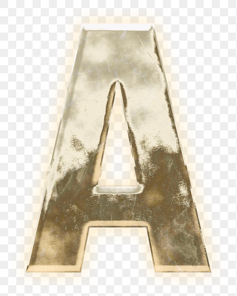 Letter H png gold font | Free PNG - rawpixel