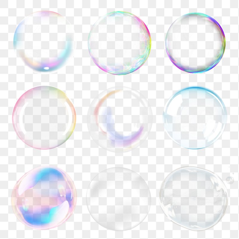 PNG bubble effect set, transparent | Free PNG - rawpixel