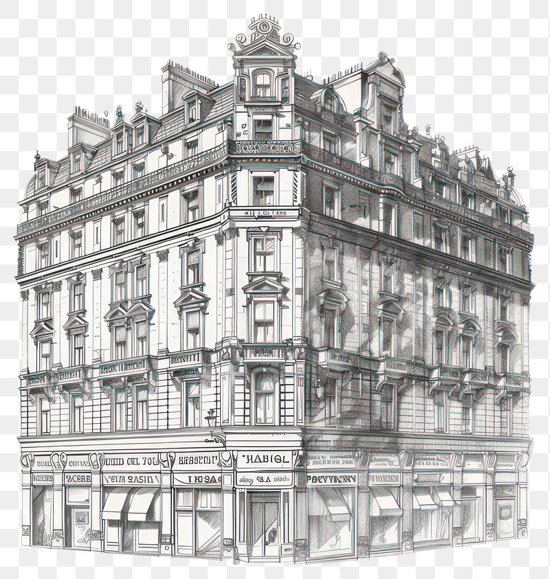Vintage Building Drawing Images | Free Photos, PNG Stickers, Wallpapers ...
