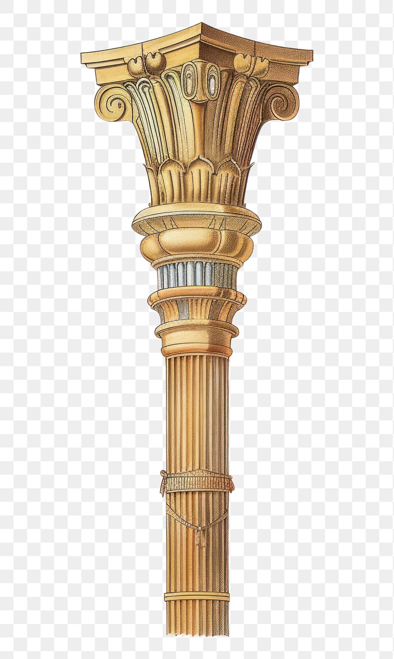 PNG Detailed classical architectural column | Free PNG - rawpixel