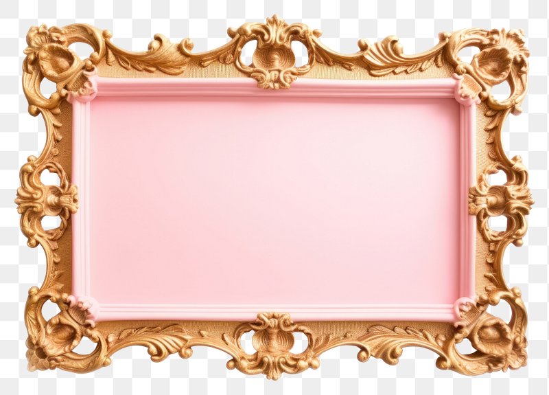 PNG Elegant pink gold frame | Premium PNG - rawpixel
