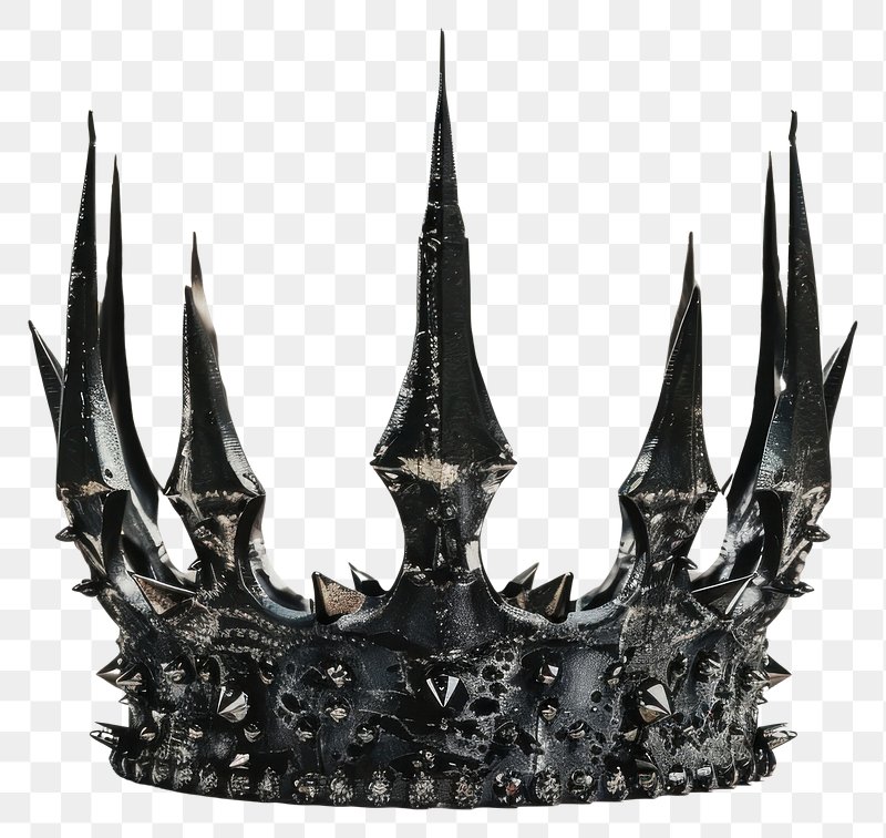 Spiked black gothic crown | Premium PNG - rawpixel