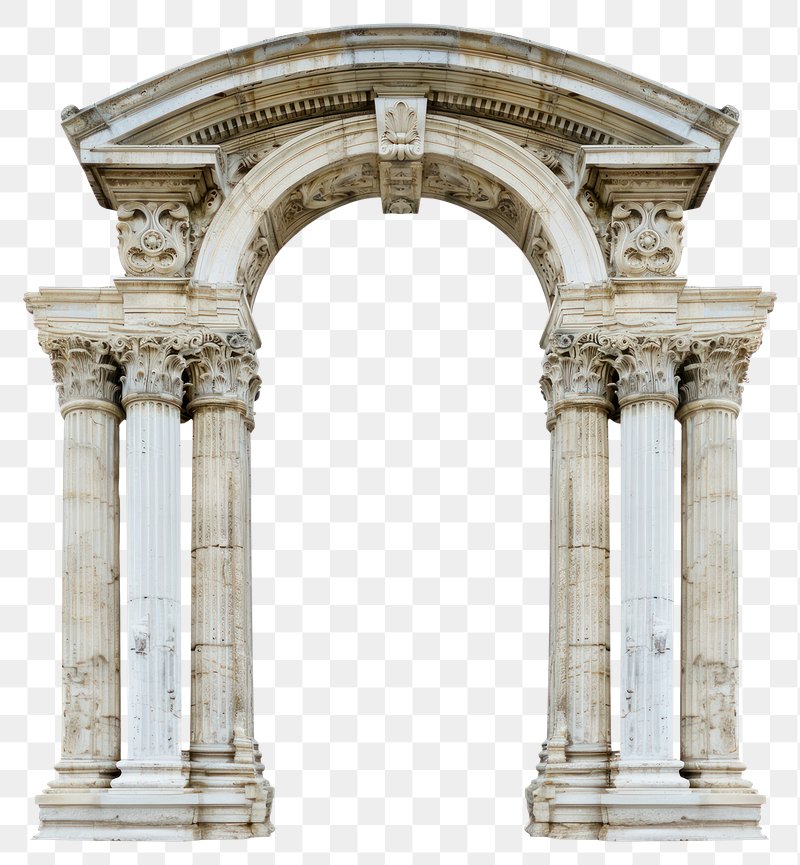 Ancient Roman architectural arch | Free PNG - rawpixel