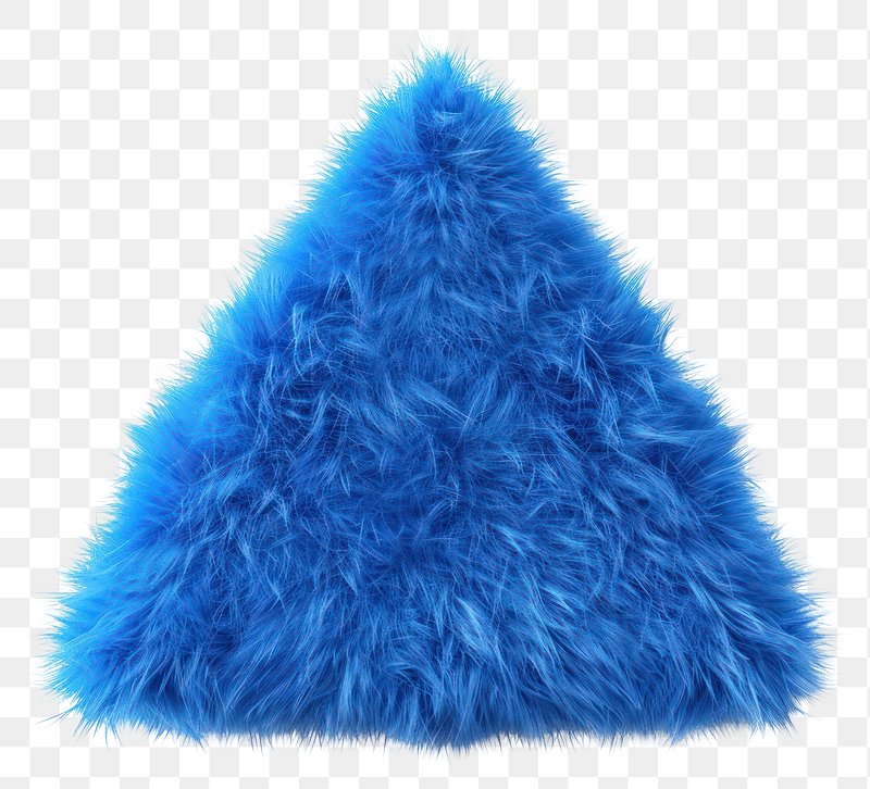 Red furry triangle illustration | Free Photo Illustration - rawpixel