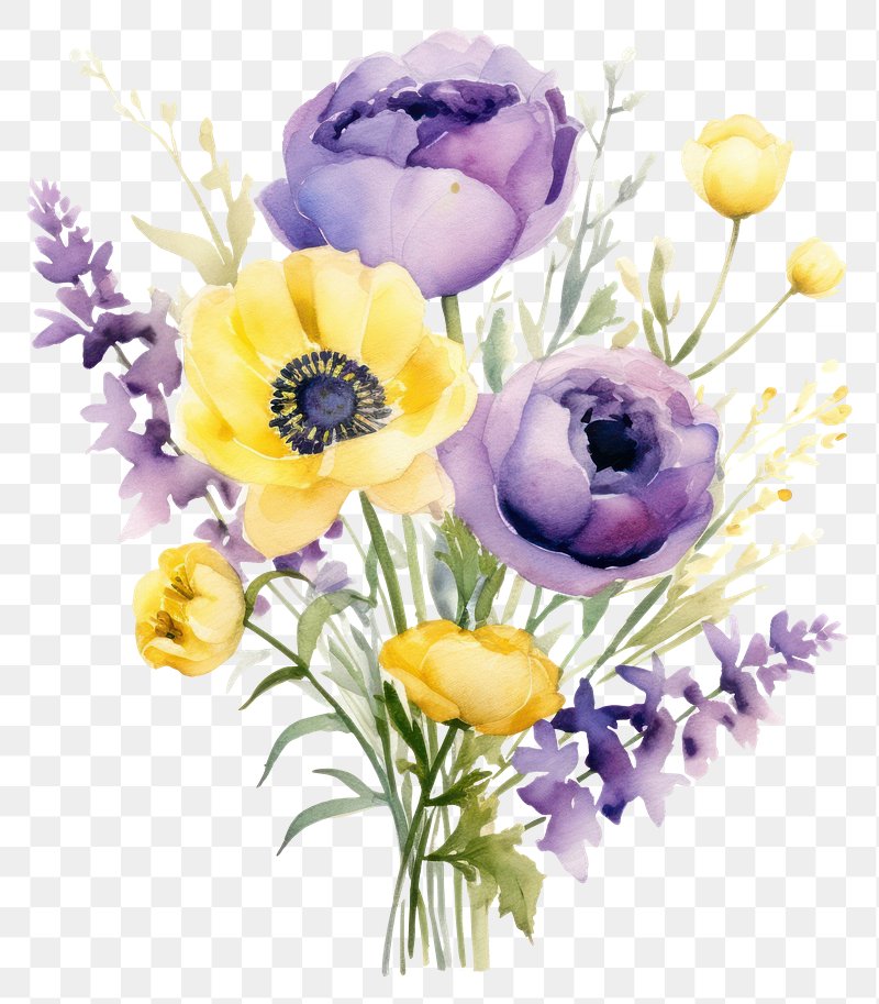 Lavender Watercolor Images | Free Photos, PNG Stickers, Wallpapers ...