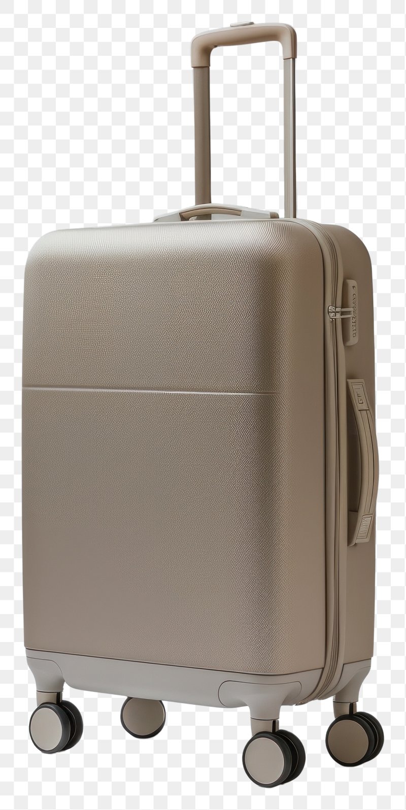 PNG Beige suitcase baggage luggage. | Free PNG - rawpixel