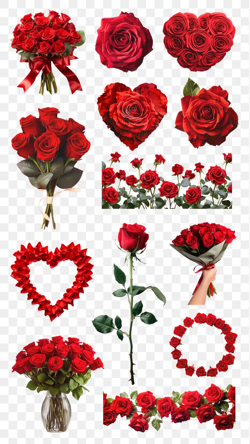 Red Rose Border PNG Images | Free Photos, PNG Stickers, Wallpapers ...