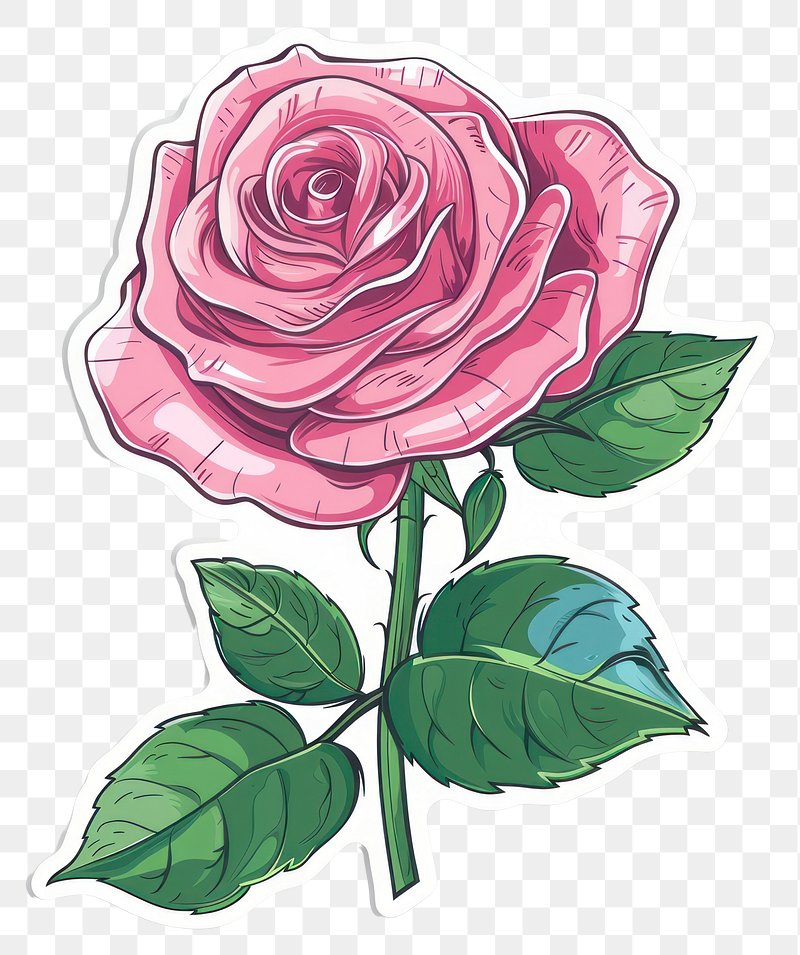 Rose Stickers PNG Images | Free Photos, PNG Stickers, Wallpapers ...