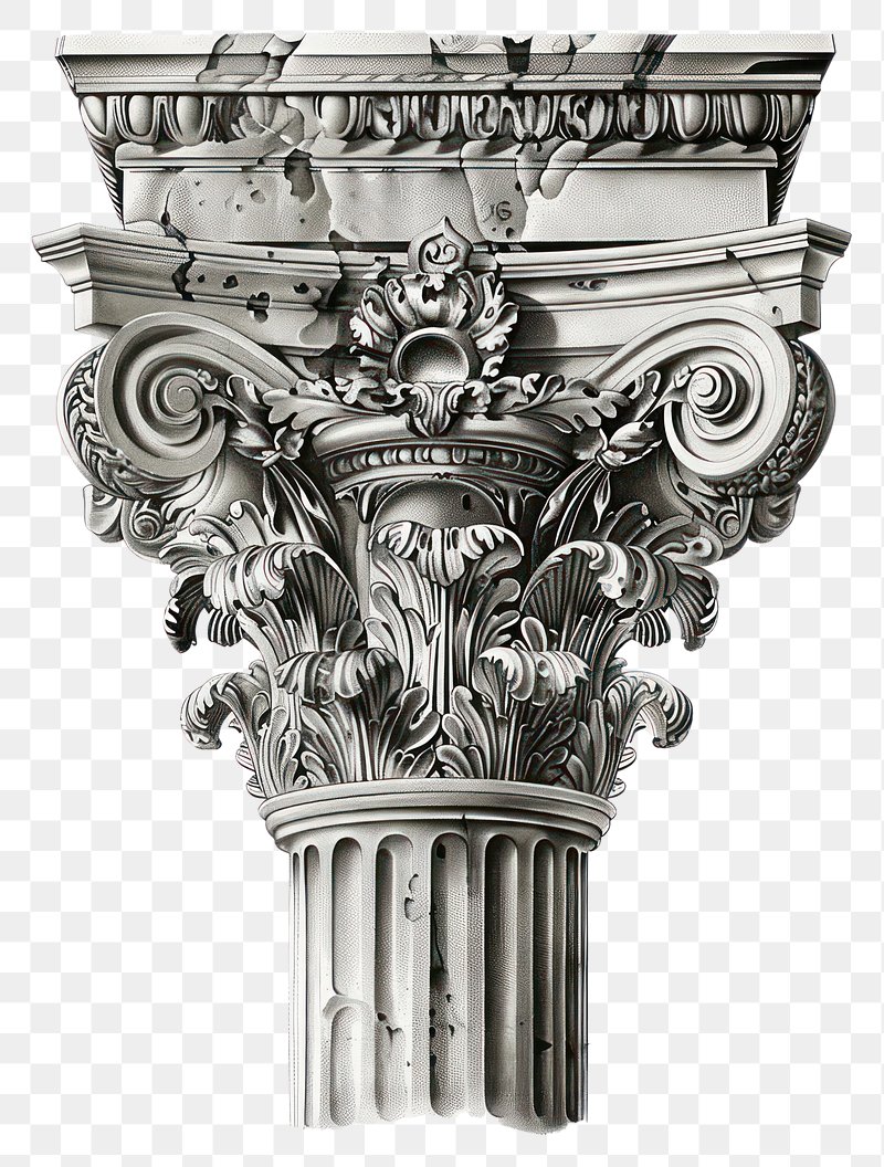 PNG Detailed classical architectural column | Premium PNG - rawpixel