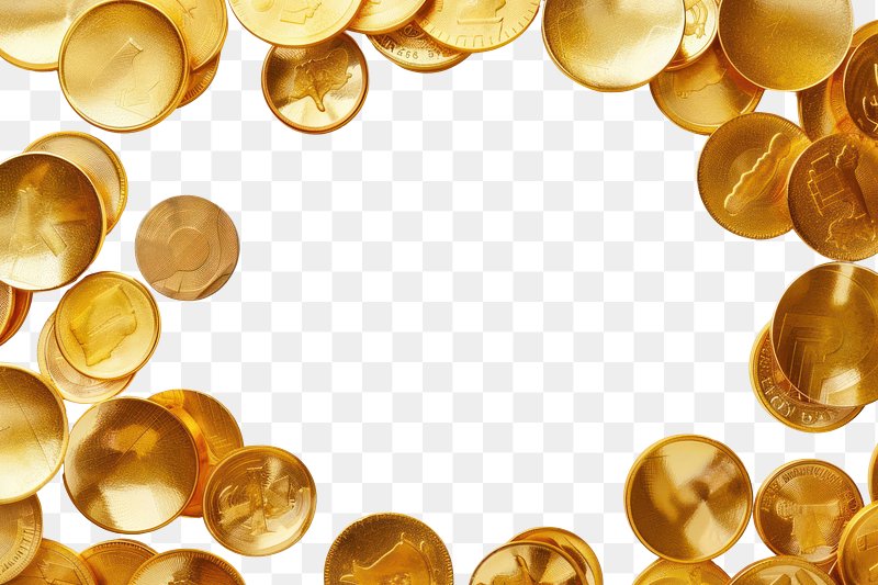 Golden coins frame background | Premium Photo - rawpixel