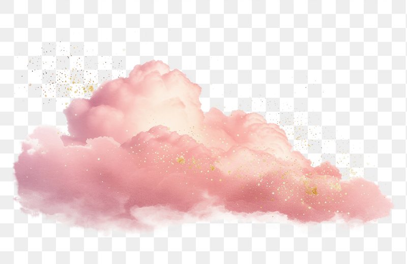 PNG Dreamy pink fluffy cloud | Premium PNG - rawpixel