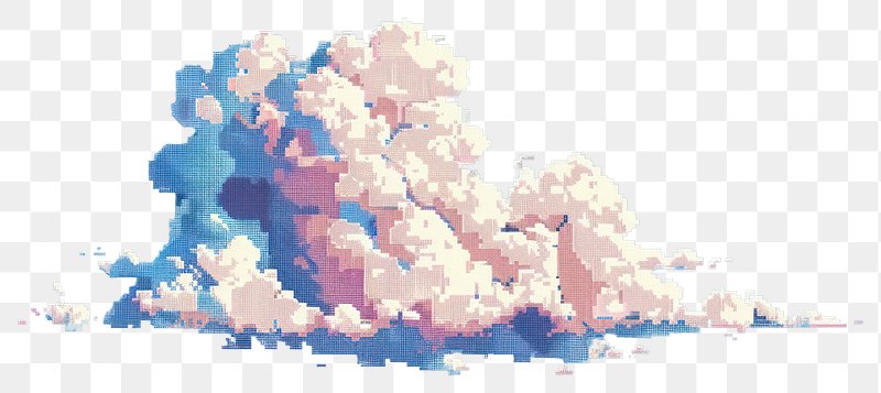 Pixel Clouds PNG Images | Free Photos, PNG Stickers, Wallpapers ...