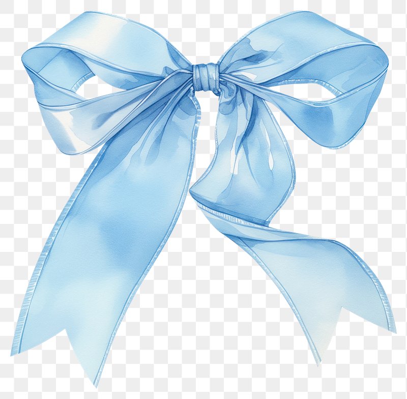 Blue coquette mirror illustration ribbon | Free Photo Illustration ...