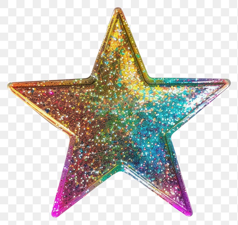 PNG Glitter rainbow star accessories | Free PNG - rawpixel