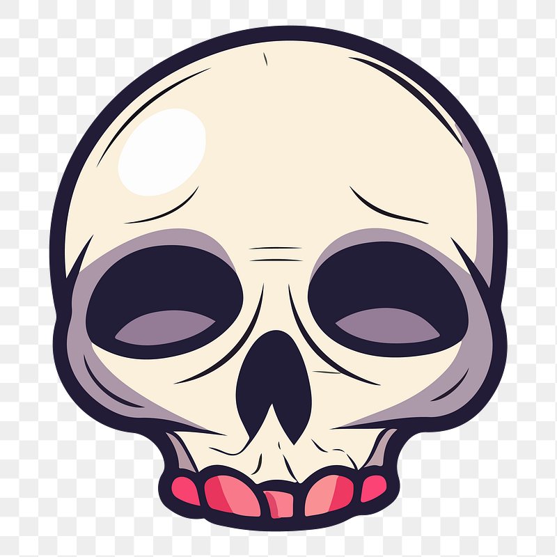 PNG skull element, transparent background | Free PNG - rawpixel