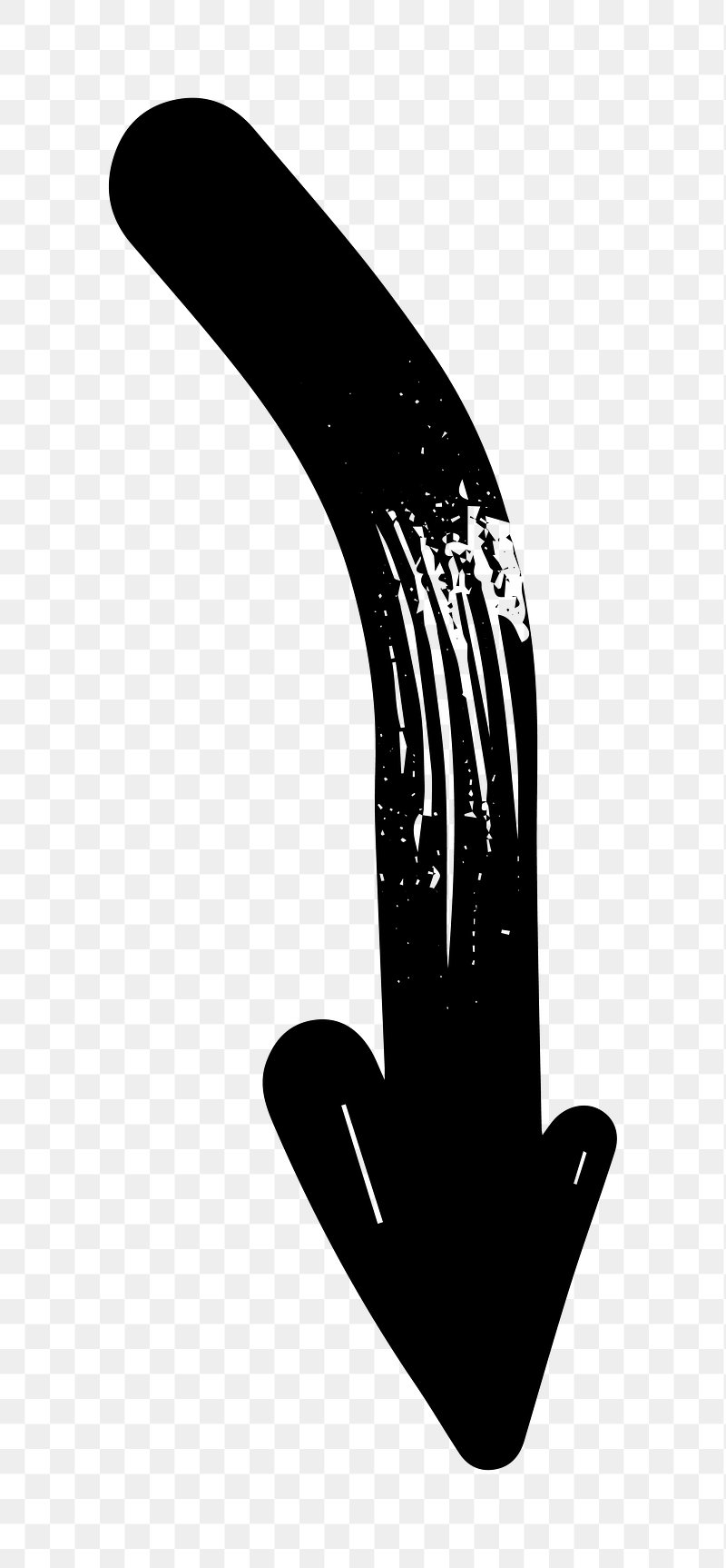 PNG black doodle curved arrows | Free PNG - rawpixel