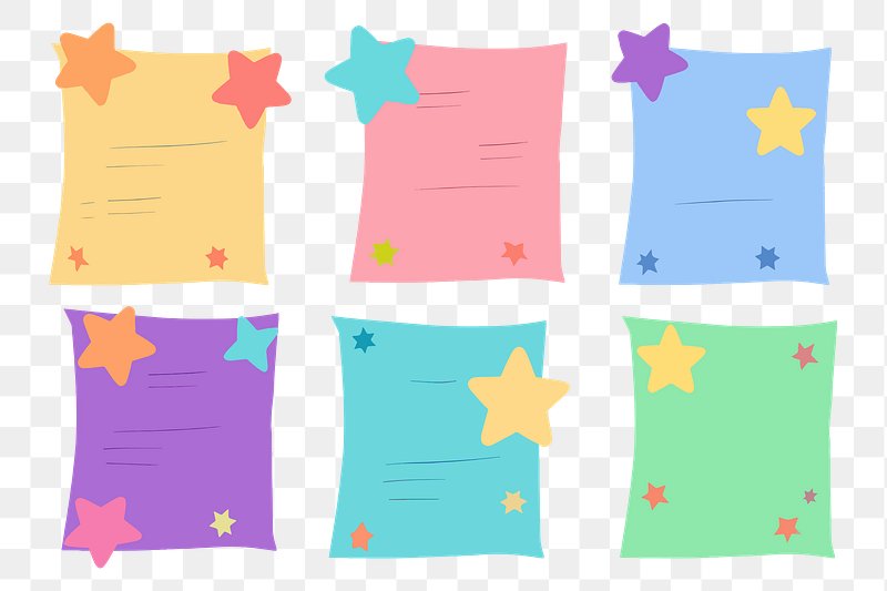Cute sticky notes illustration vector | Free Vector - rawpixel
