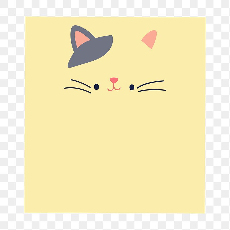 Cat Paper Notes Vector Images | Free Photos, PNG Stickers, Wallpapers ...