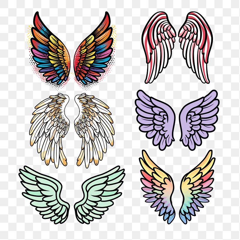 Angel Wings Sticker PNG Images | Free Photos, PNG Stickers, Wallpapers ...