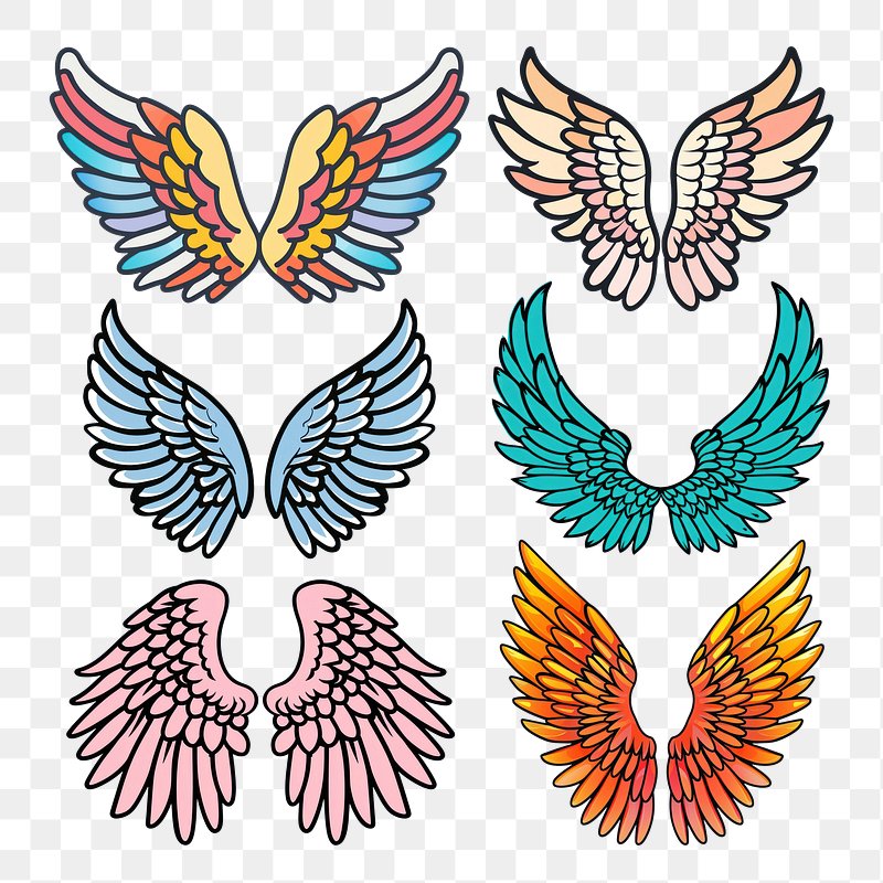 Angel Wings Sticker PNG Images | Free Photos, PNG Stickers, Wallpapers ...
