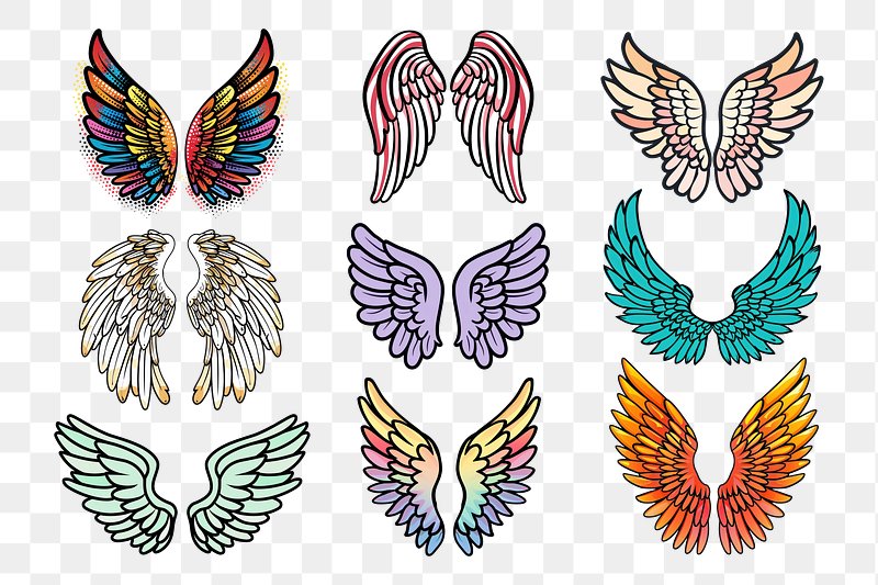 Angel Wings Sticker PNG Images | Free Photos, PNG Stickers, Wallpapers ...
