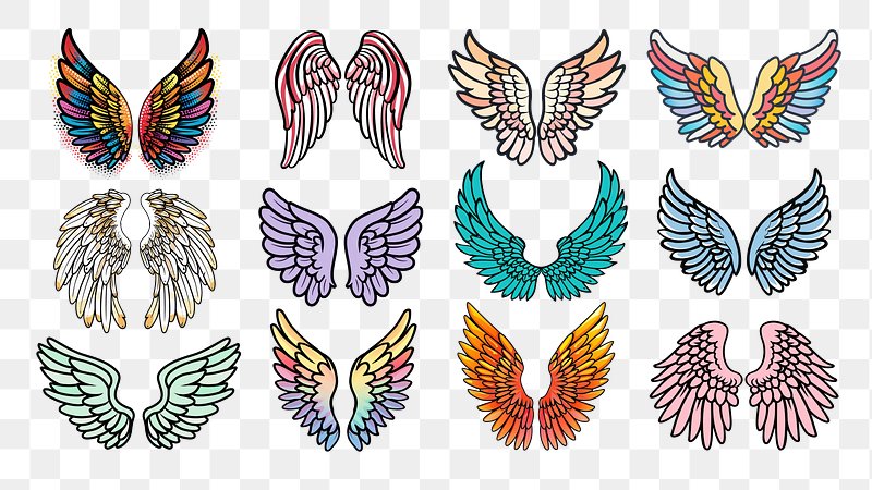 Angel Wings Sticker PNG Images | Free Photos, PNG Stickers, Wallpapers ...