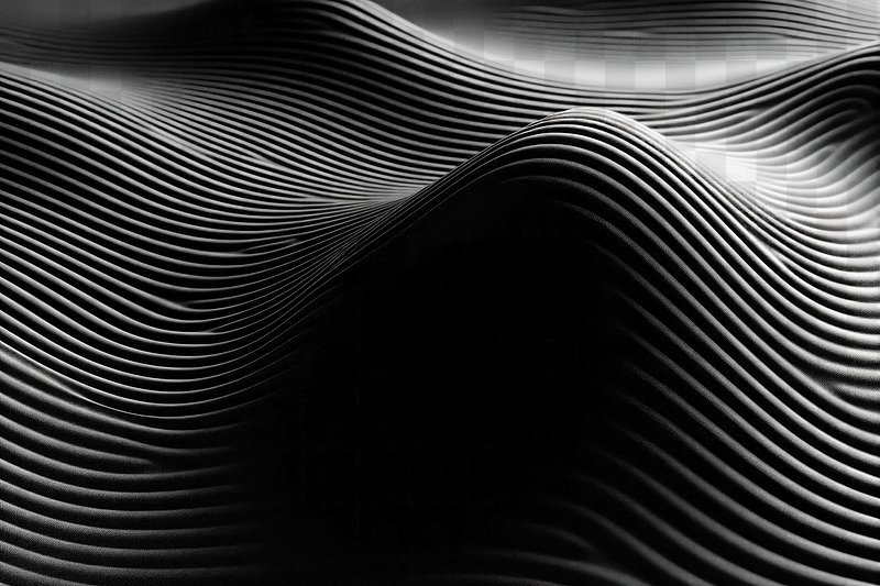 Abstract dark wave pattern png | Premium PNG - rawpixel