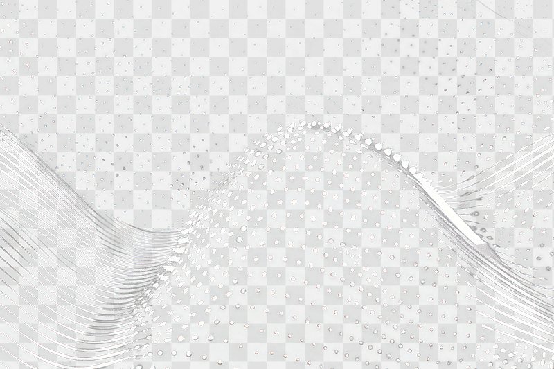 Abstract wave dots png overlay | Free PNG - rawpixel