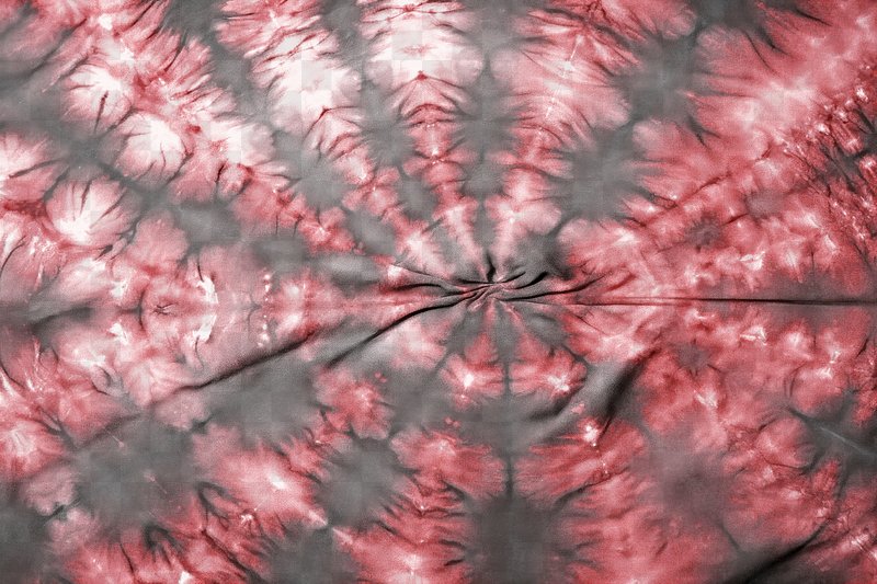 Vibrant red tie-dye pattern fabric | Free PNG - rawpixel