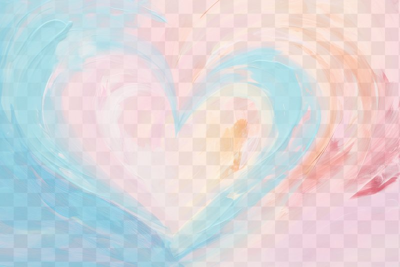 Colorful abstract heart png paint | Free PNG - rawpixel