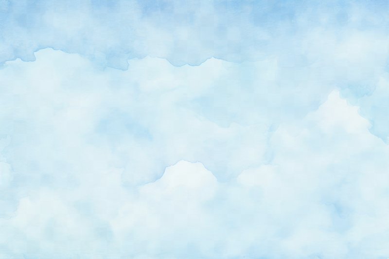 Serene watercolor sky png paint | Free PNG - rawpixel
