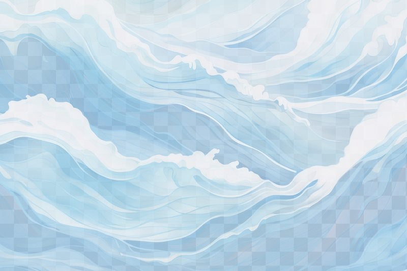 PNG Abstract blue ocean waves | Premium PNG - rawpixel