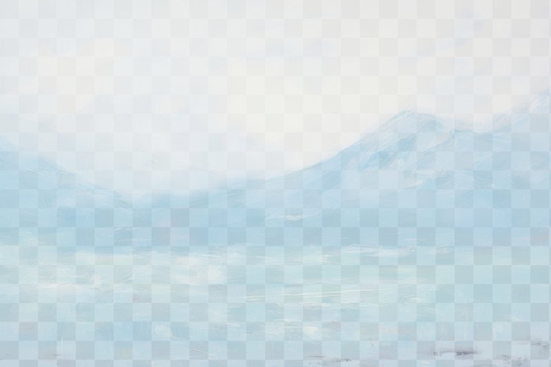 Serene abstract mountain png paint | Free PNG - rawpixel