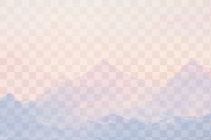 Vibrant abstract mountain png paint | Free PNG - rawpixel