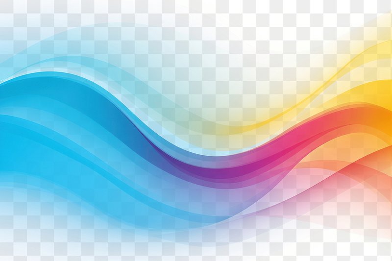 Colorful abstract wave png overlay | Free PNG - rawpixel