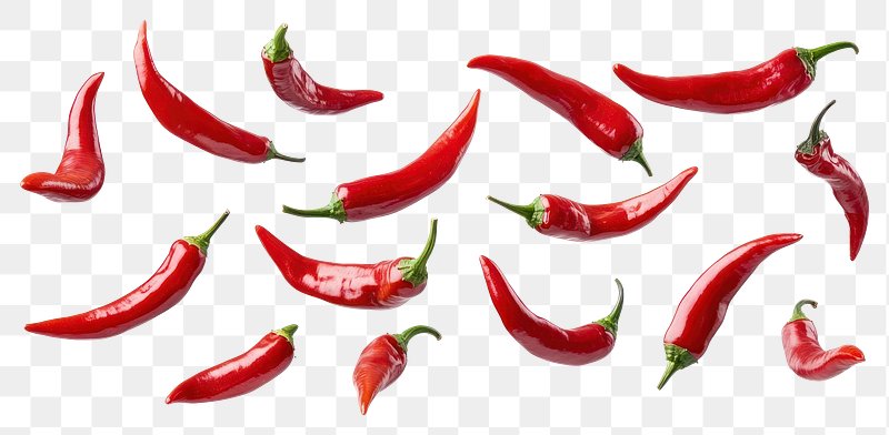 PNG Chilli floating peppers food | Free PNG - rawpixel